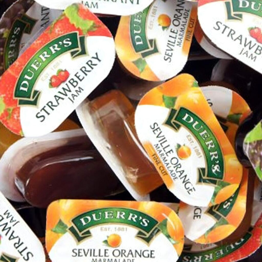 48 Assorted Duerr’s Jam Individual Mini Pots 20g Per Portion ...